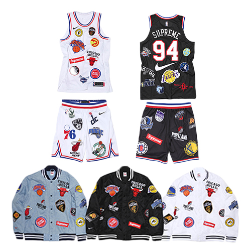 SUPREME x NIKE x NBA - TEAM LOGOS - 10 MAR 2018 - The Drop Date