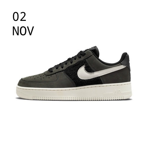Nike Air Force 1 Low Fur Black - AVAILABLE NOW - The Drop Date