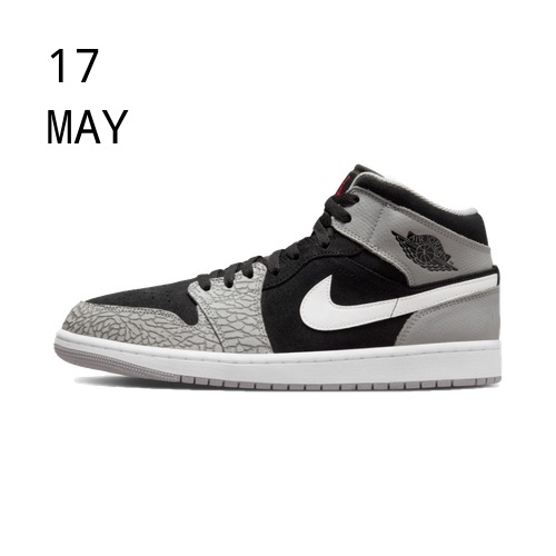 Nike Air Jordan 1 Mid Elephant Toe - Available now - The Drop Date