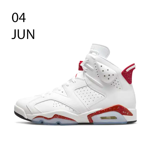 nike Air Jordan 6 White and University Red - Available Now - The Drop Date