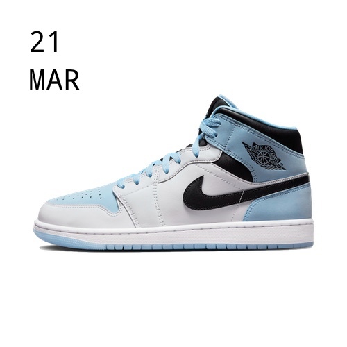 Nike Air Jordan 1 Mid Ice Blue - available now - The Drop Date