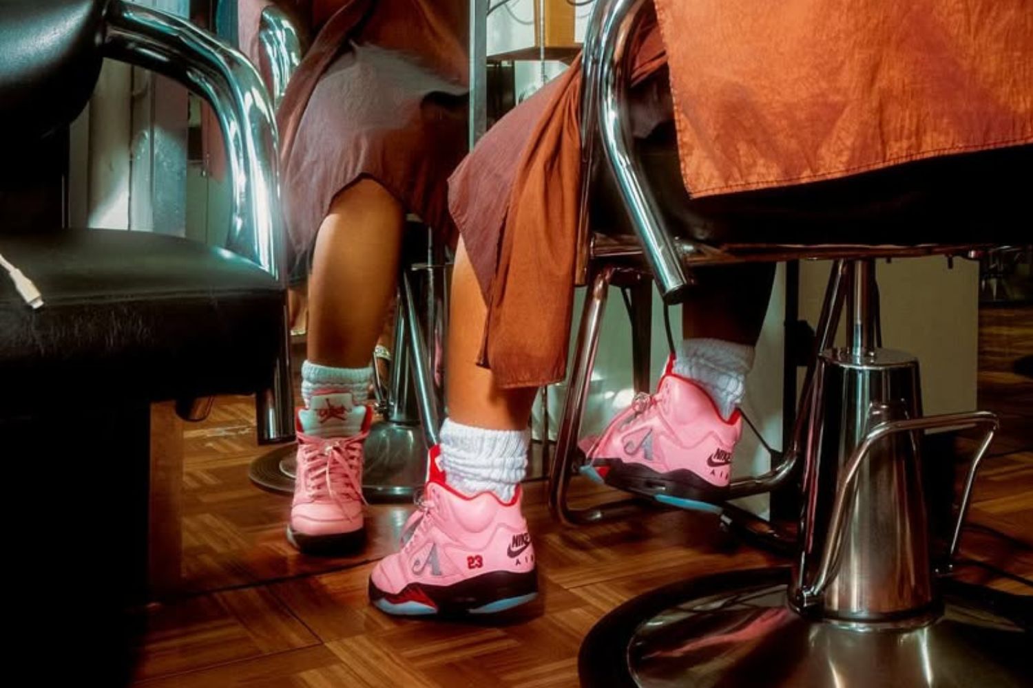 Sukii Baby Caught In the Awake NY x Air Jordan 5 'Arctic Pink' - The ...